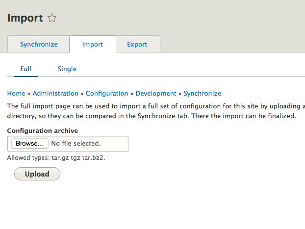 Reorder tabs in configuration UI [#2247291] | Drupal.org
